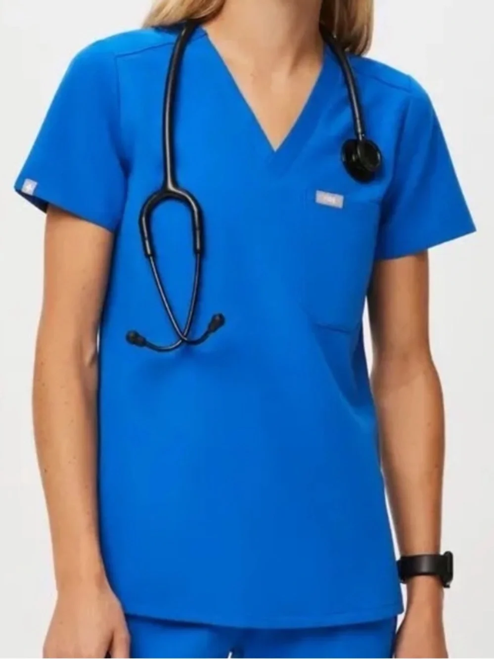 Figs | Tops | Figs Catarina Onepocket Scrub Top Royal Blue | Poshmark